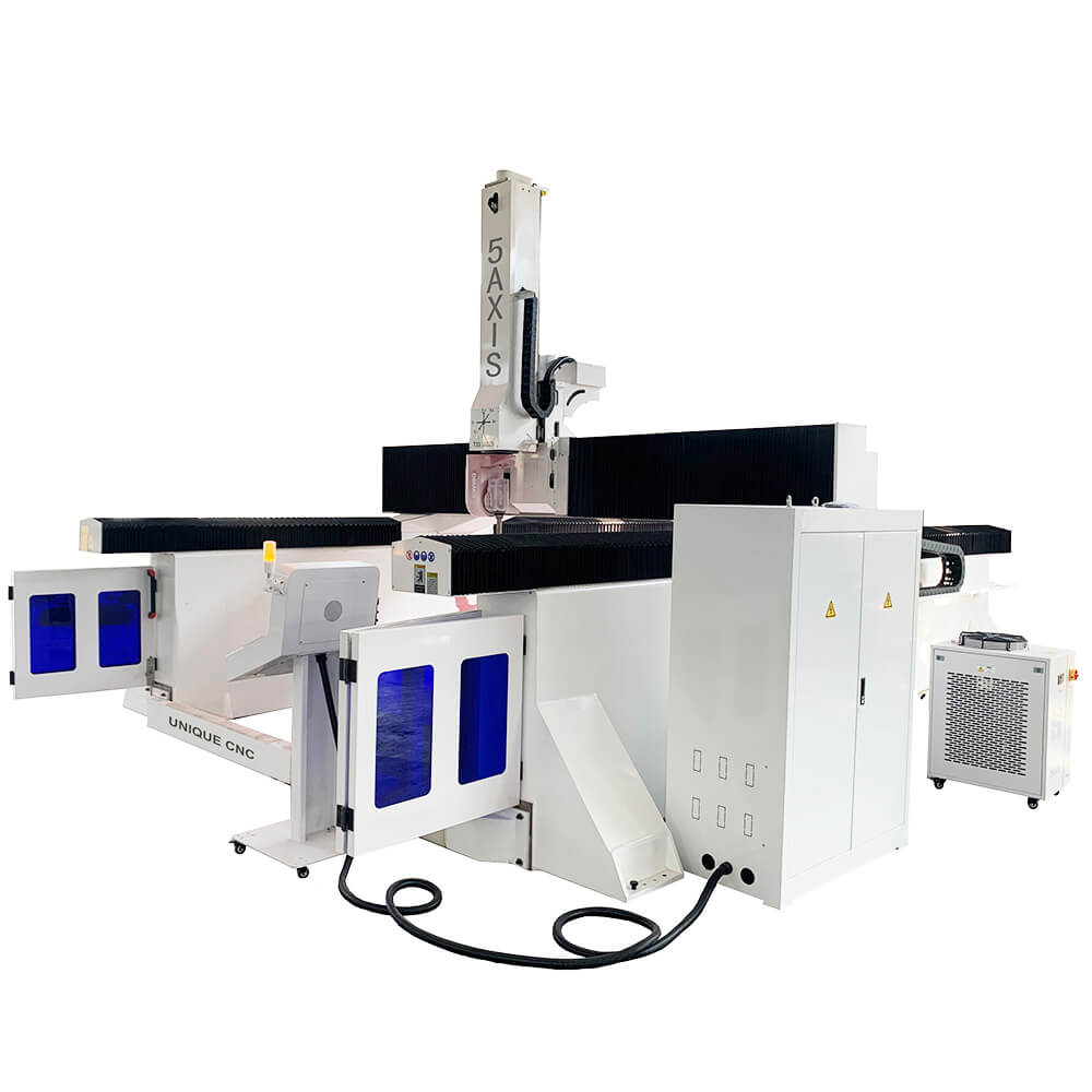 High Precision 5 Axis CNC Routing Machine For Fiberglass Carbon Fiber ...